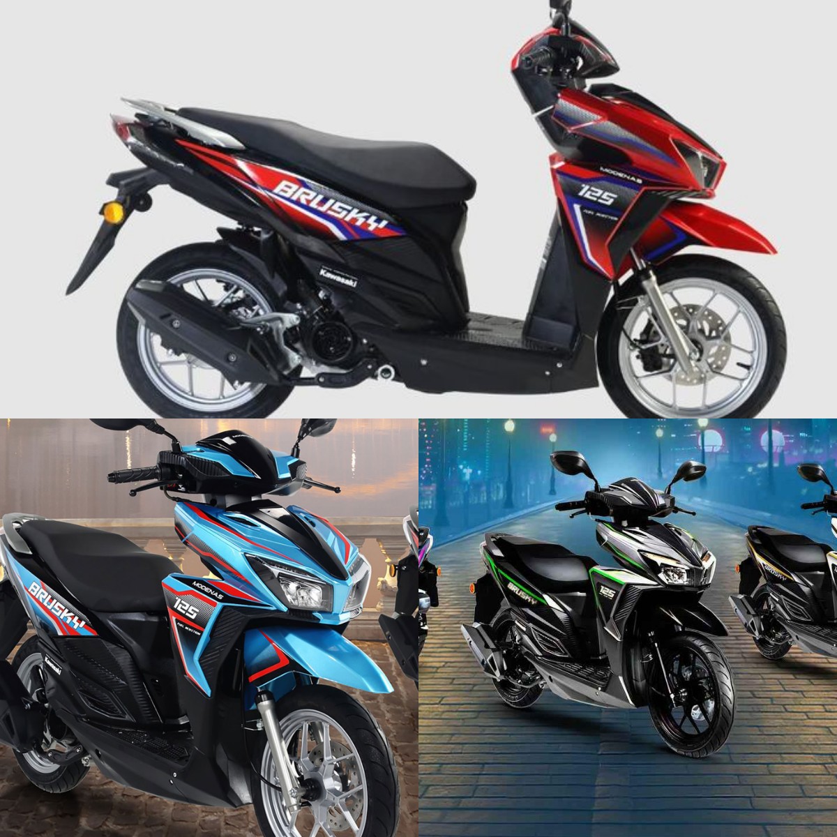 Kawasaki BRUSKY 125, Skuter Matik 'Langka' yang Jadi Kejutan dari Sang ...
